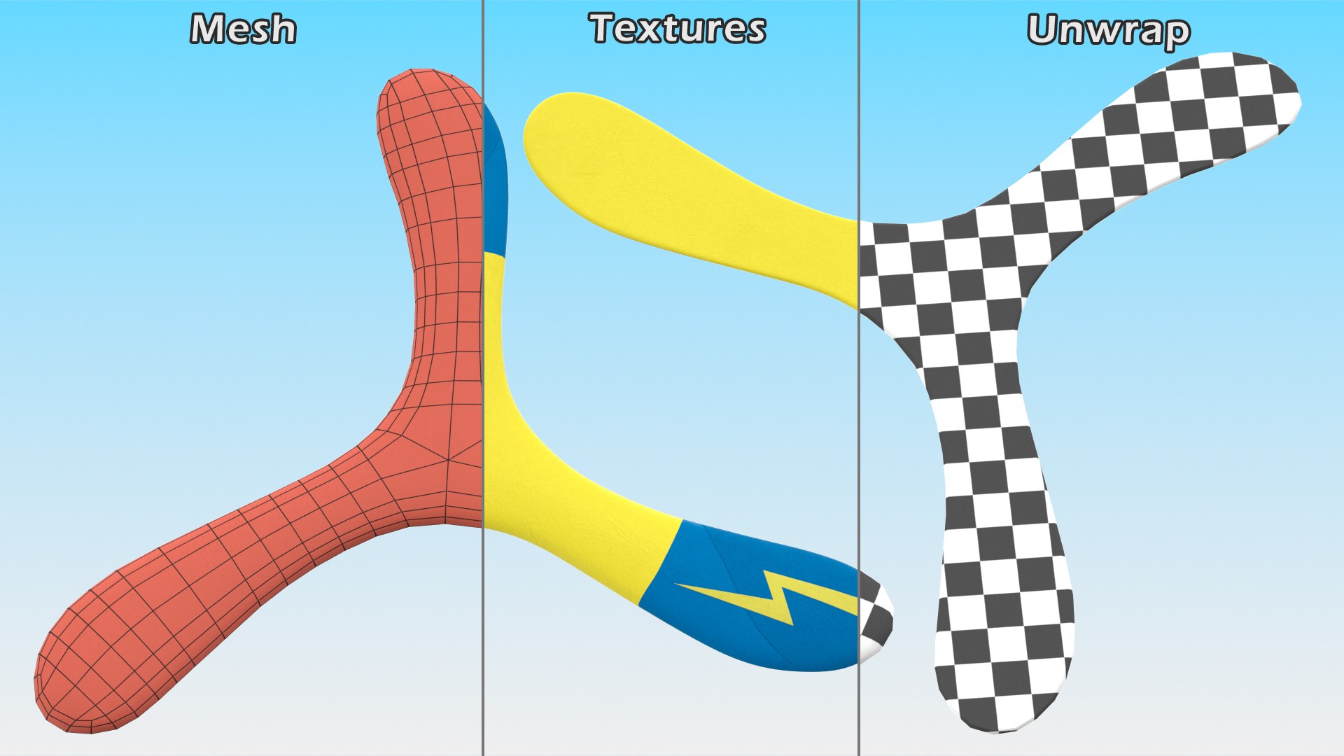 3D Boomerangs Collection model - TurboSquid 1714629