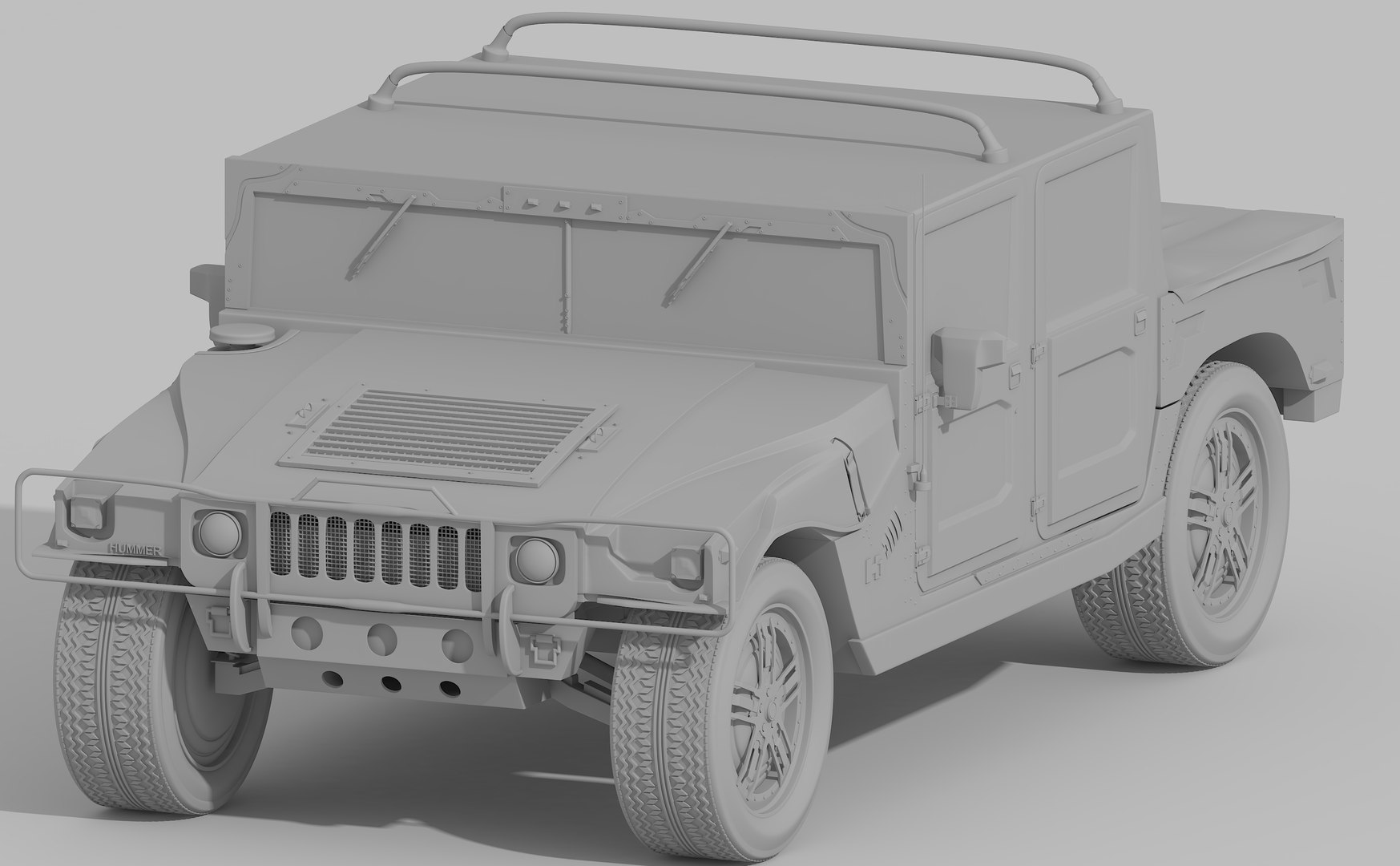 hummer h1 3d model