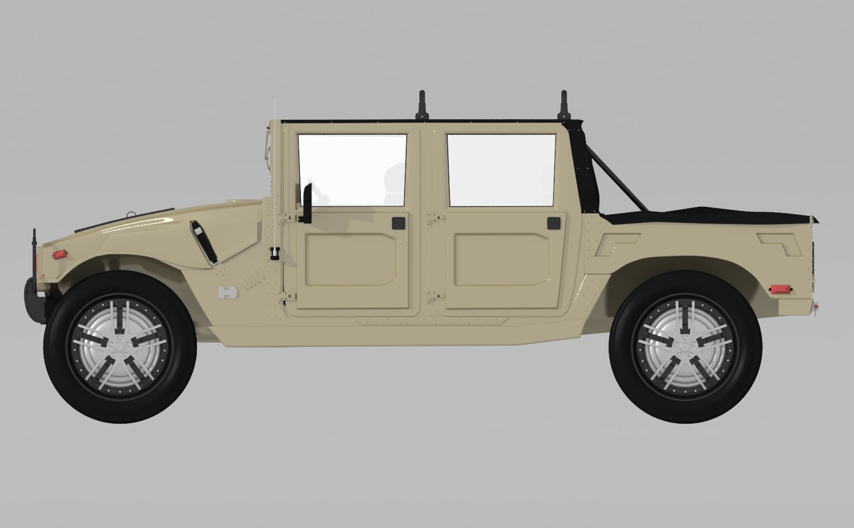 hummer h1 3d model