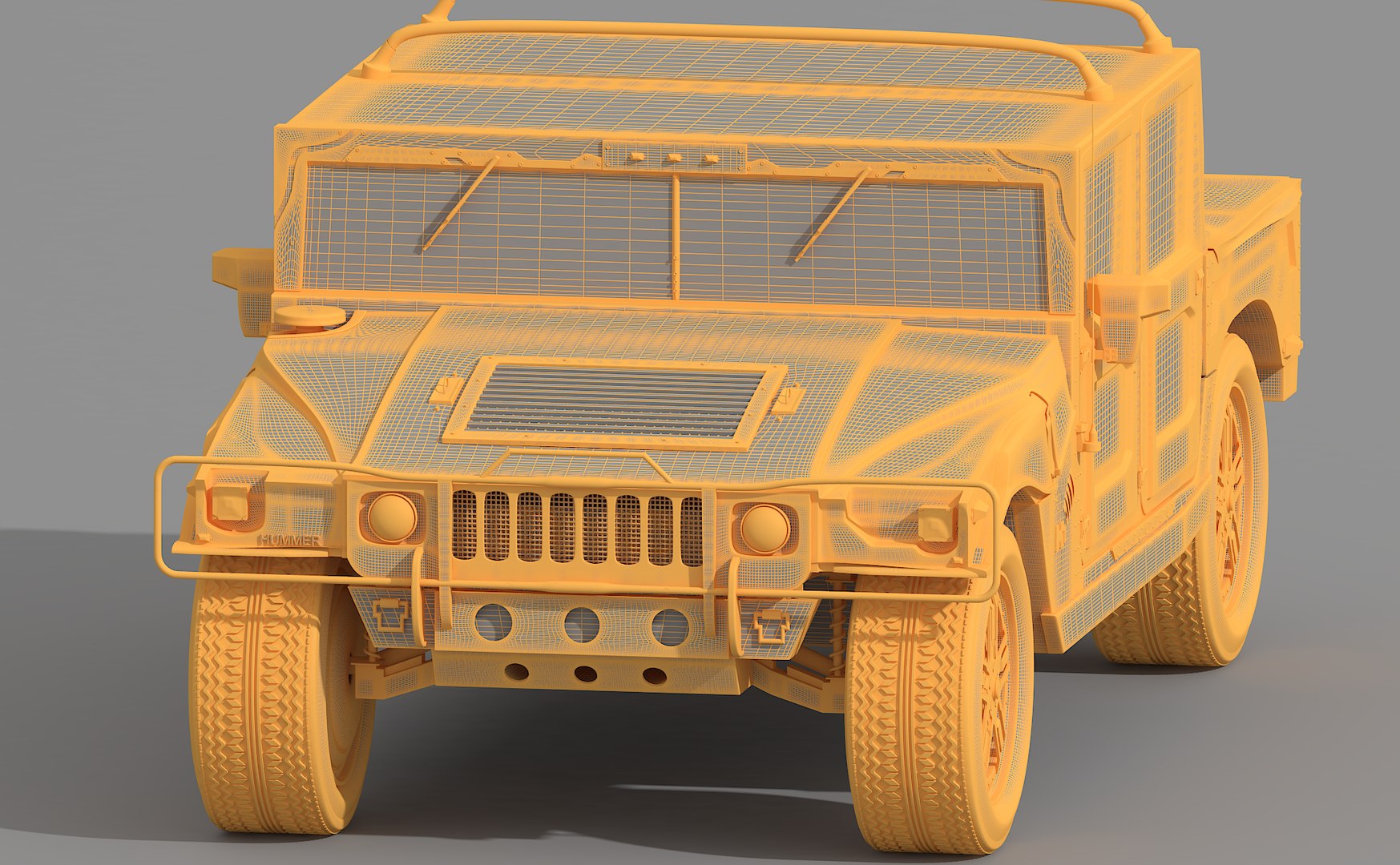 hummer h1 3d model