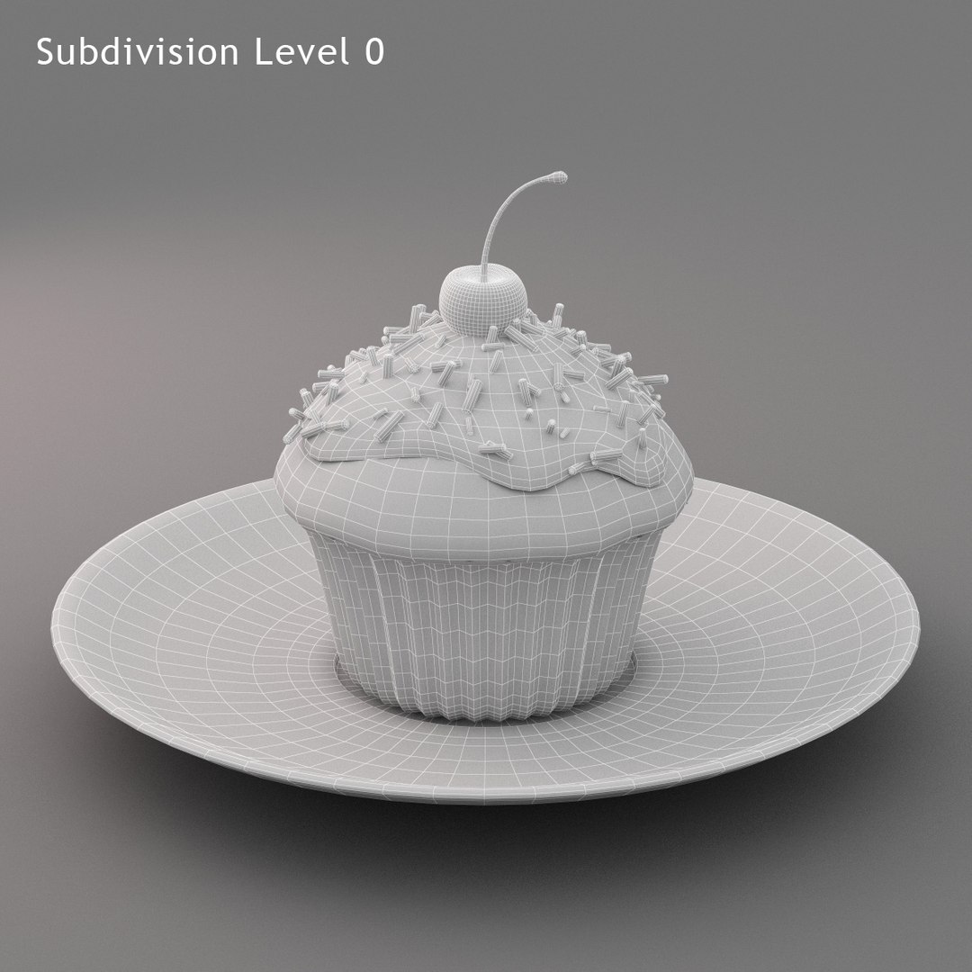 3d Model Tasty Cupcake
