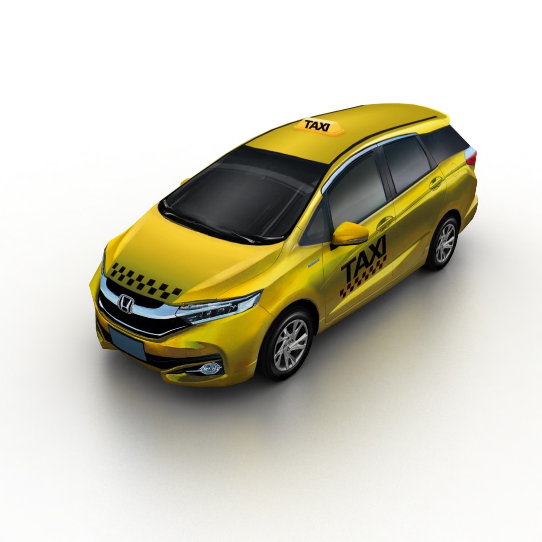 3D 2016 Honda Shuttle Taxi - TurboSquid 1337588