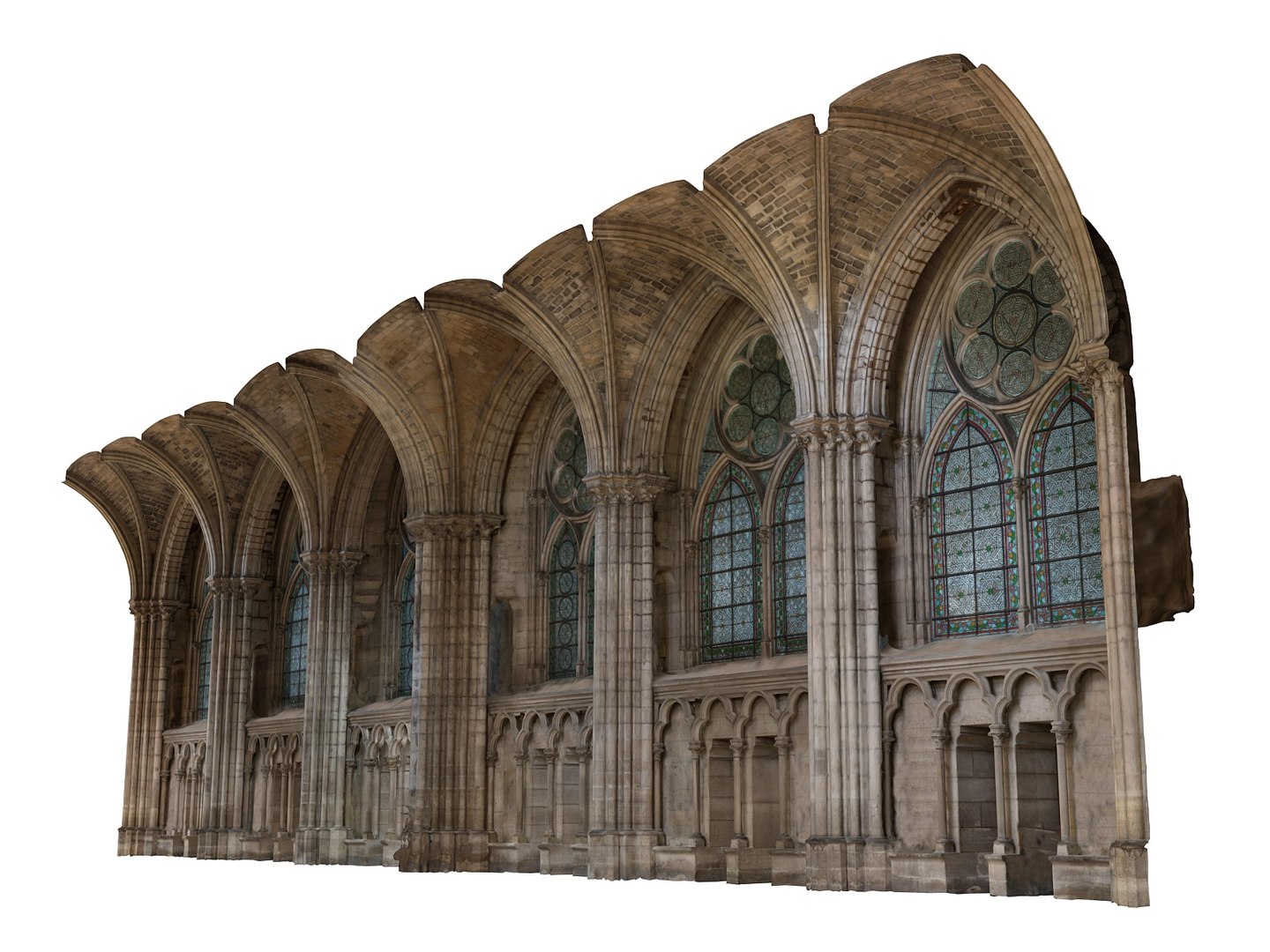 3D Model Gothic Wall 16k - TurboSquid 1387212