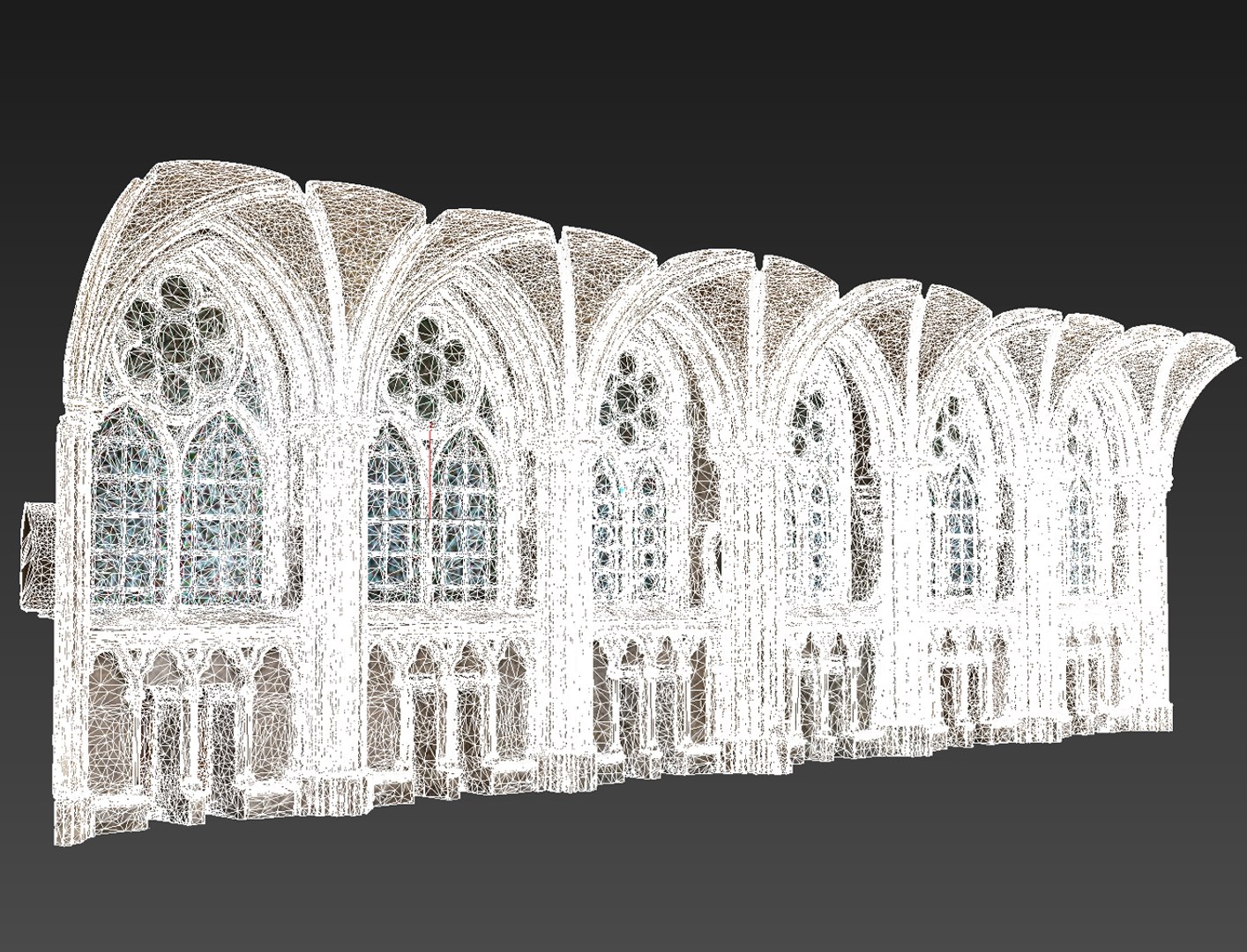 3D Model Gothic Wall 16k - TurboSquid 1387212