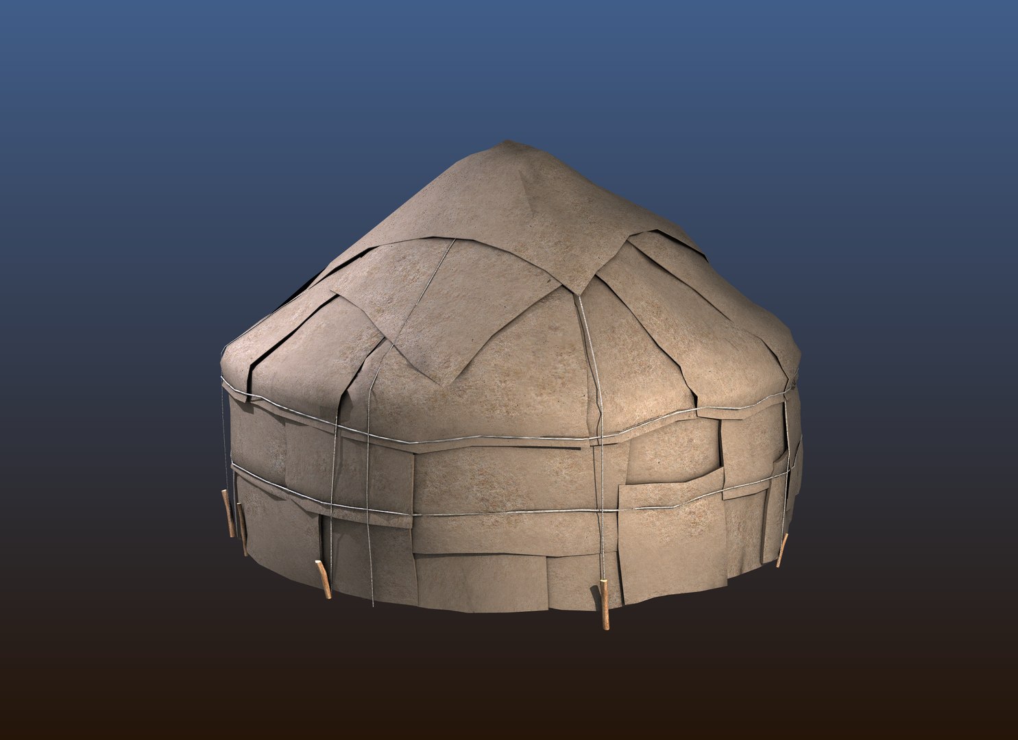 Yurt House 3D Model - TurboSquid 1878527
