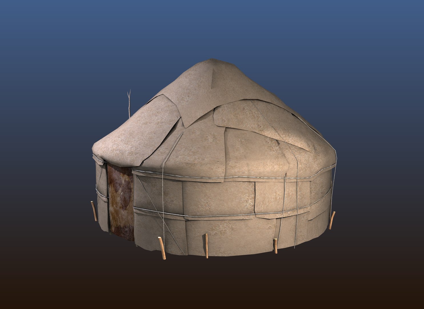Yurt House 3D Model - TurboSquid 1878527