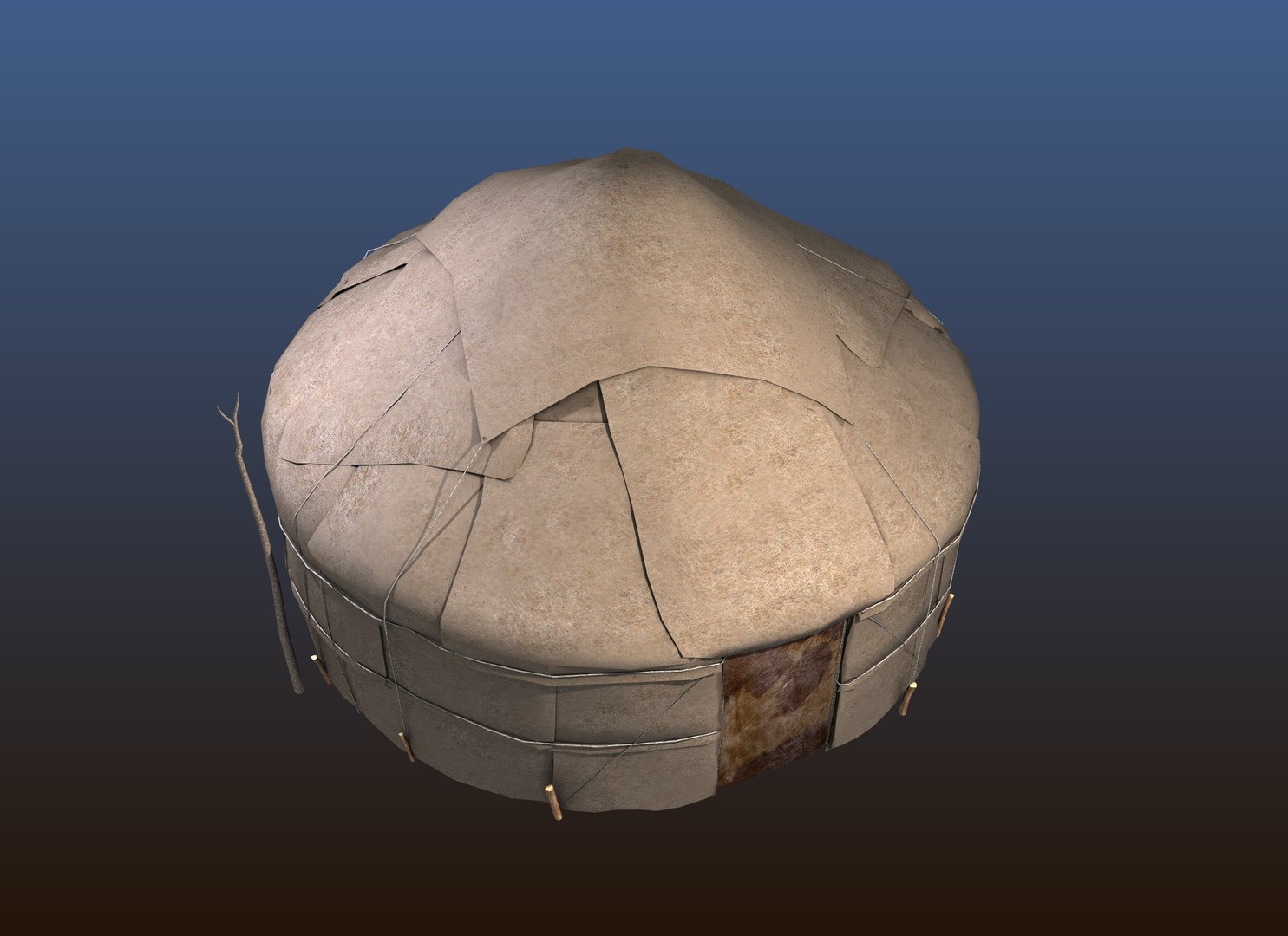 Yurt House 3D Model - TurboSquid 1878527