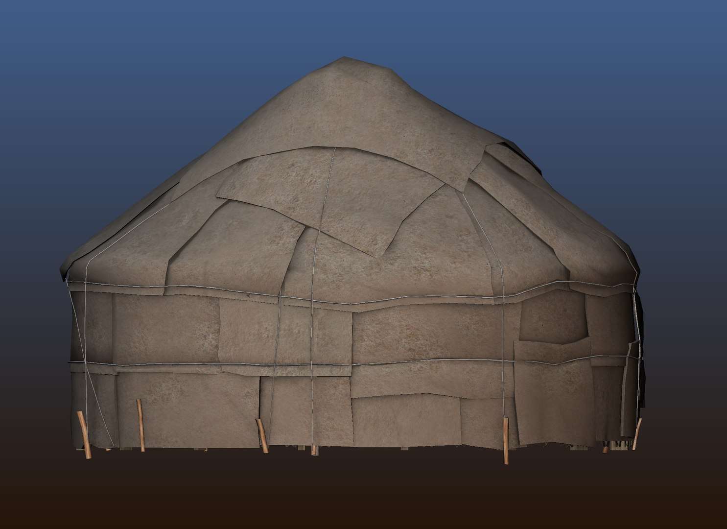 Yurt House 3D model - TurboSquid 1878527