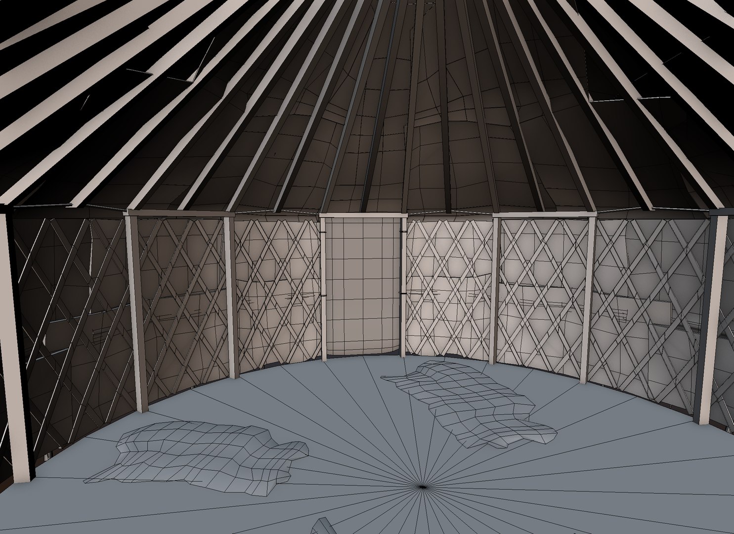 Yurt House 3D model - TurboSquid 1878527