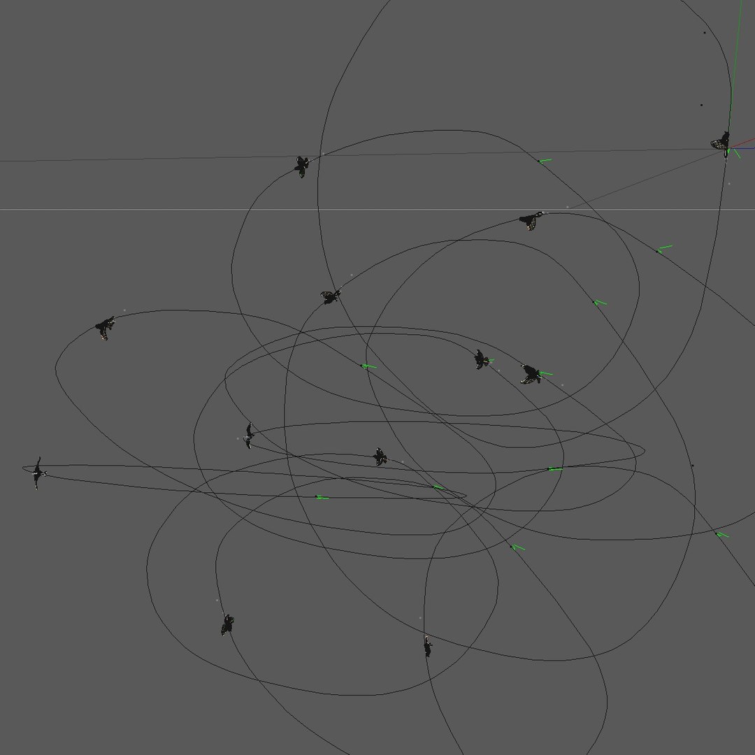 3D Group Sparrows Flying Animation - TurboSquid 1170948