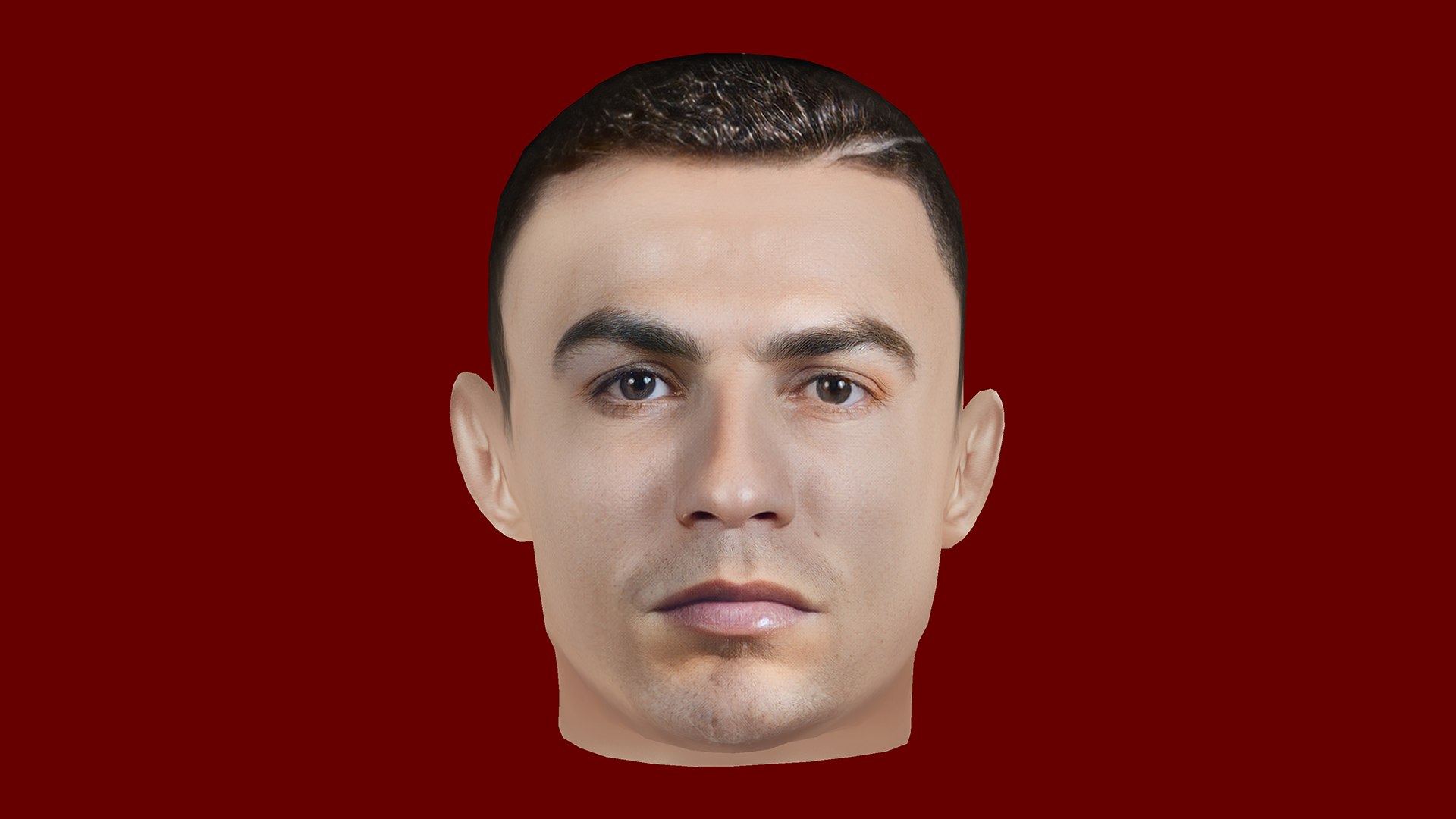 Cristiano Ronaldo Head - Low Poly Head For Game Low-poly Model ...