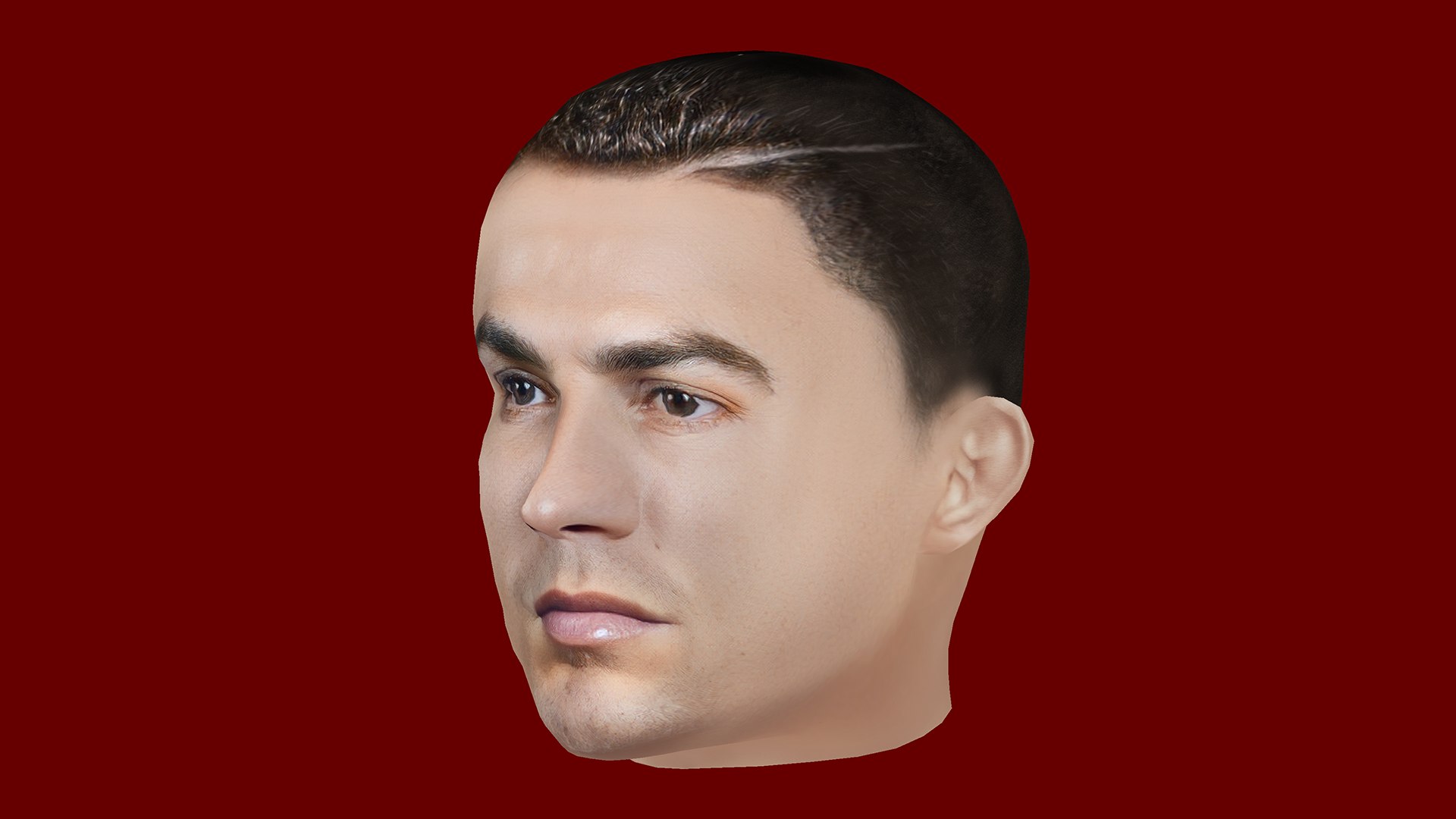 Cristiano Ronaldo Head - Low Poly Head For Game Low-poly Model ...