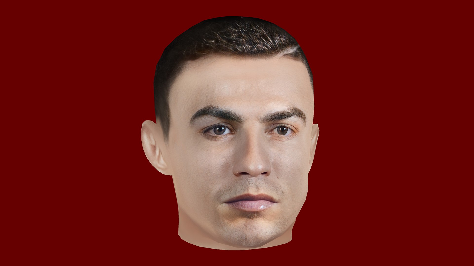 Cristiano Ronaldo Head - Low Poly Head For Game Low-poly Model ...