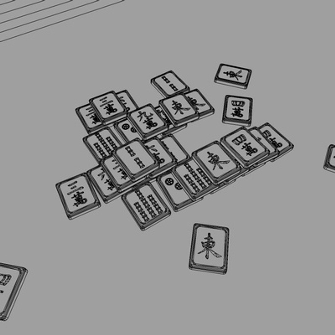 Mahjong 3d Model