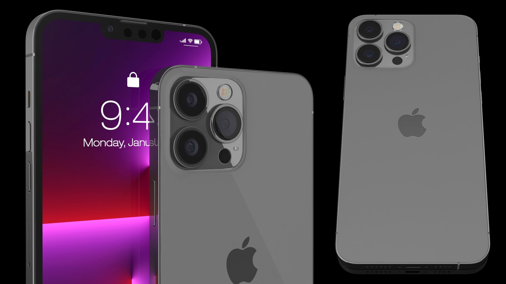 IPhone 13 Pro Max Graphite 3D Model - TurboSquid 1825828