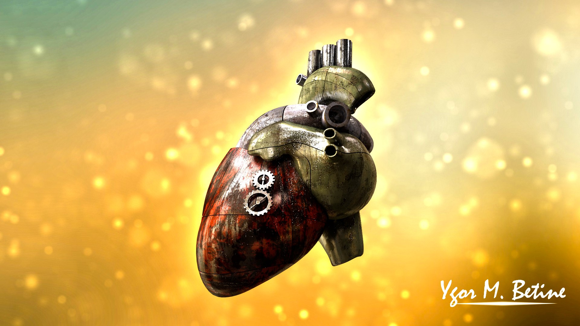 Steampunk Heart C4d
