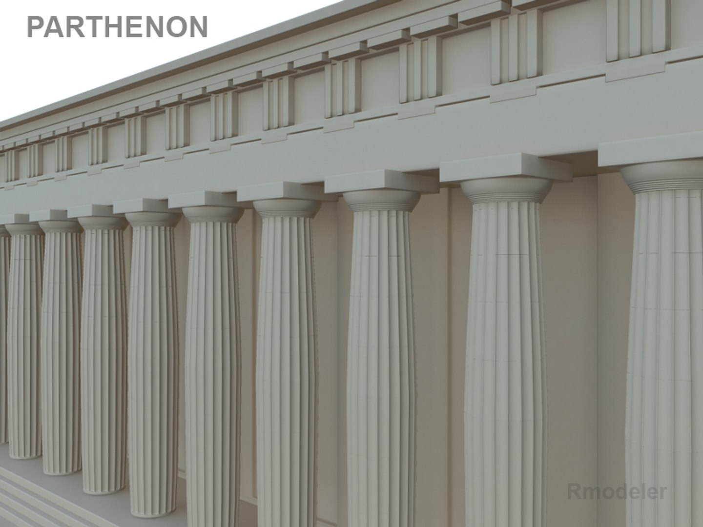 Parthenon 3d Obj