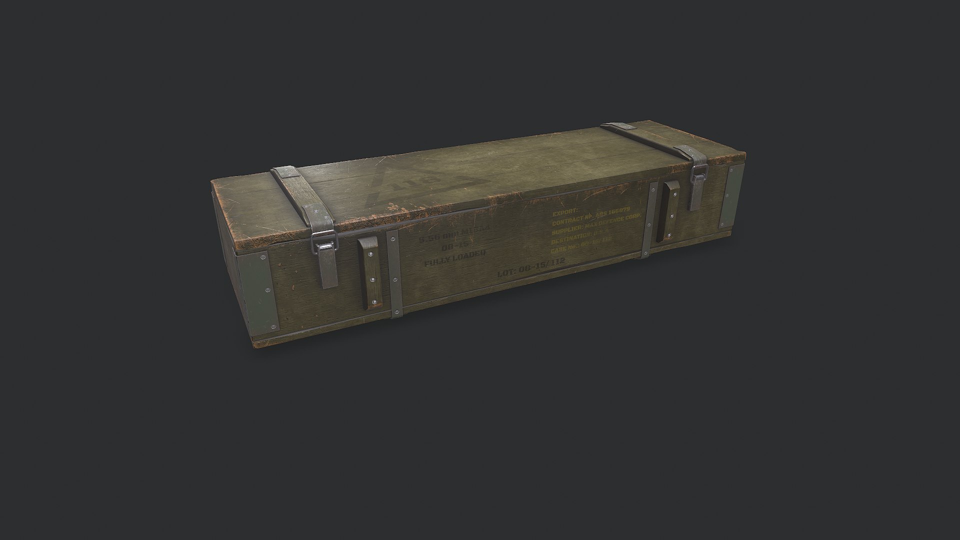 Free 3D Weapon Crate 02 Low-poly PBR Model - TurboSquid 2404897