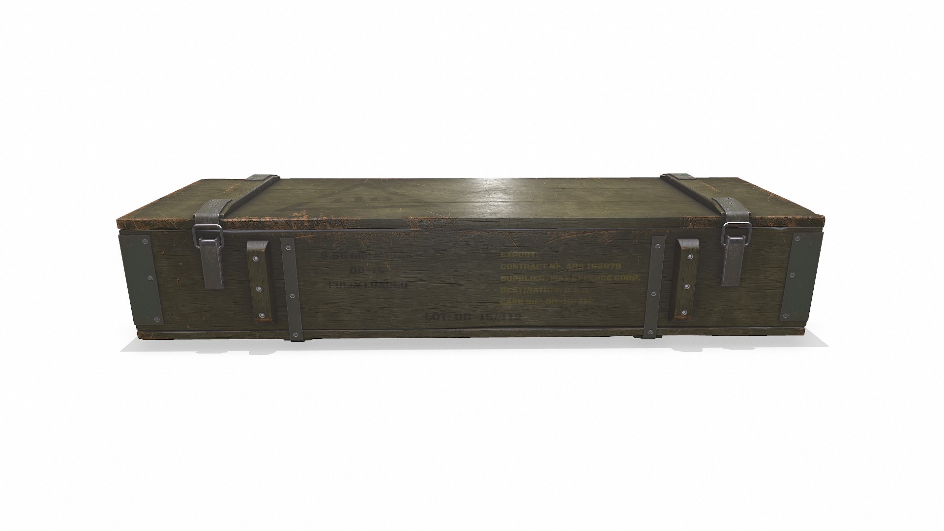 Free 3D Weapon Crate 02 Low-poly PBR Model - TurboSquid 2404897