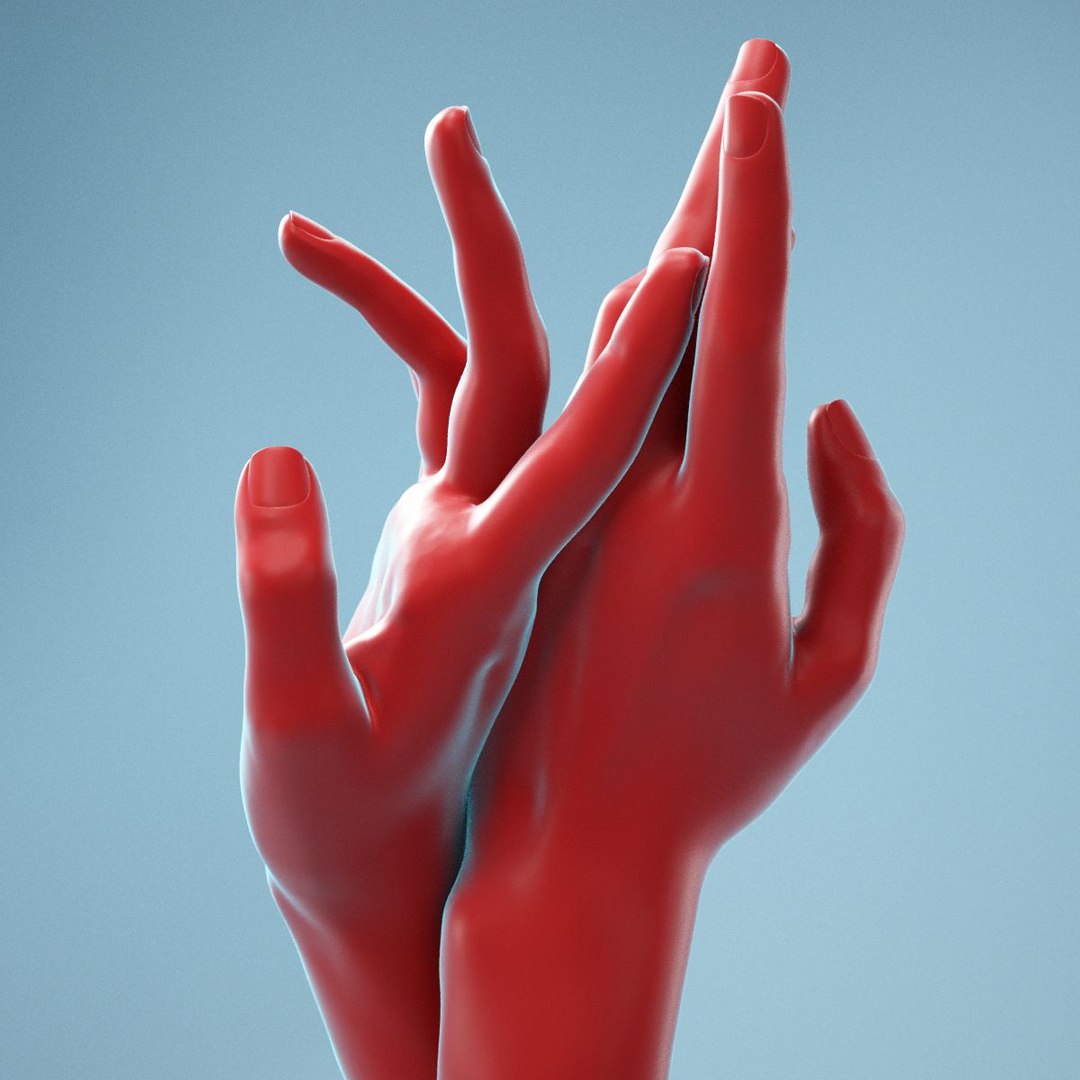 3D Female Hand - TurboSquid 1451714