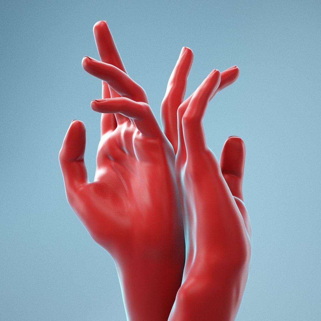 3D Female Hand - TurboSquid 1451714