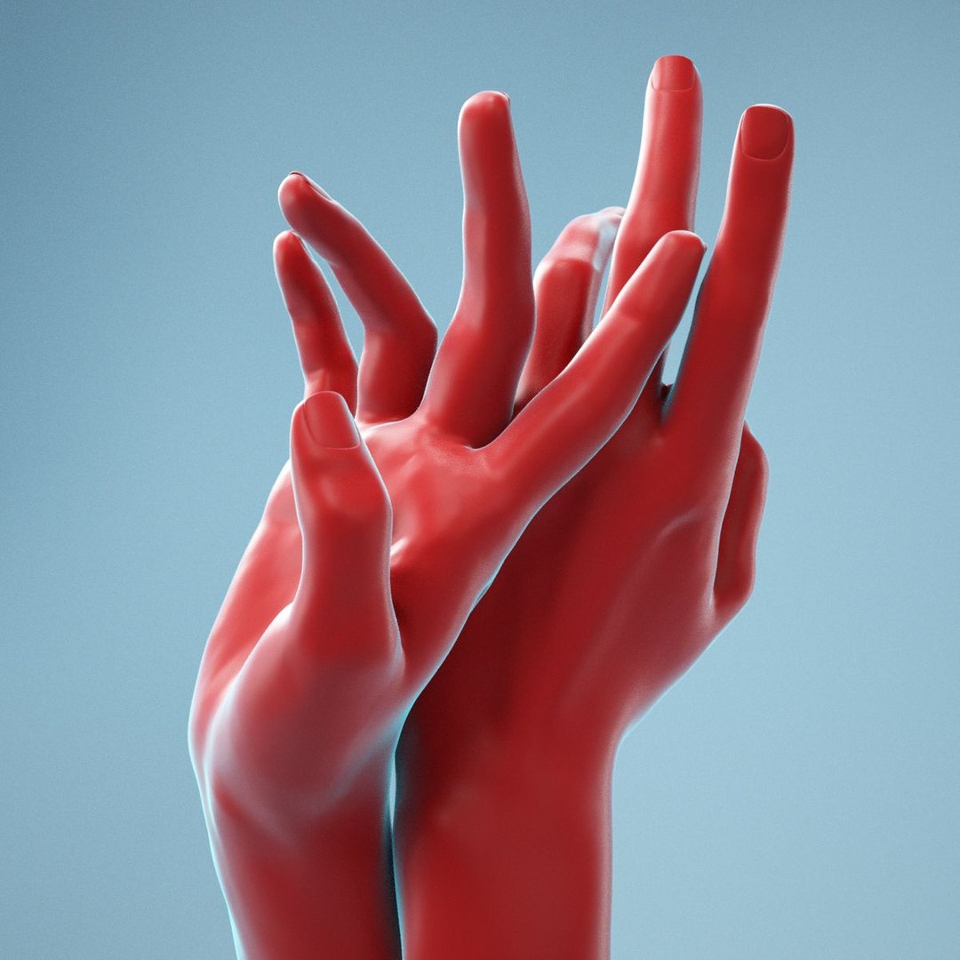 3D Female Hand - TurboSquid 1451714