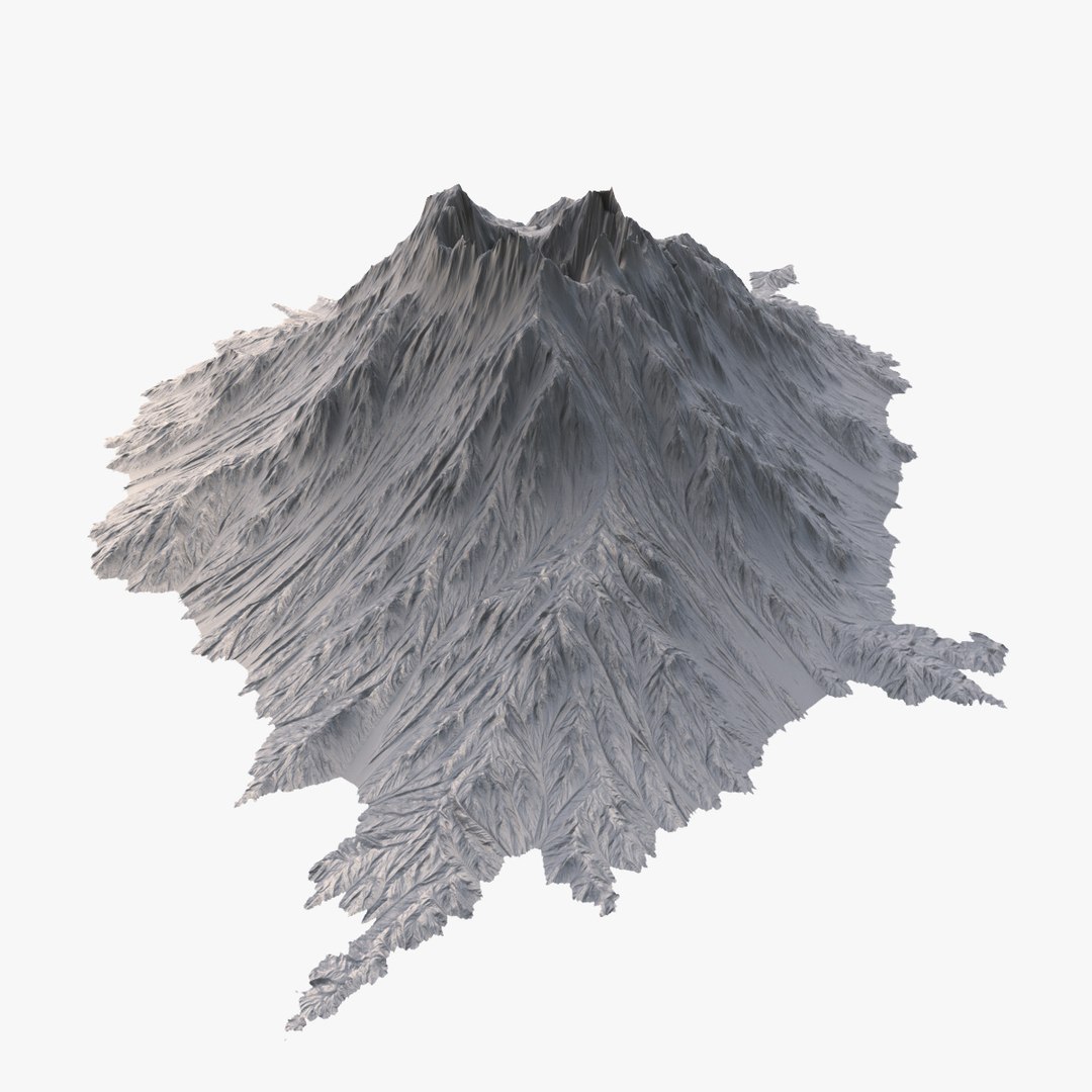 3d Model Volcano Island Terrain