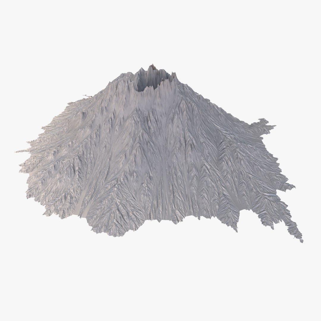 3d Model Volcano Island Terrain
