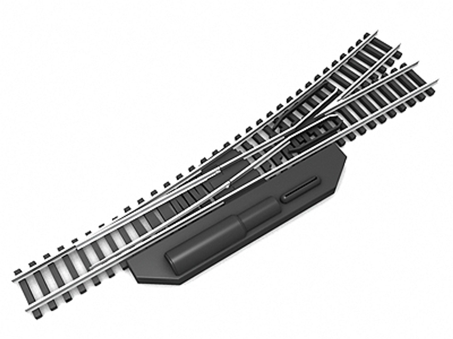 2558 Right Turn-out Railroad Track 3d 3ds