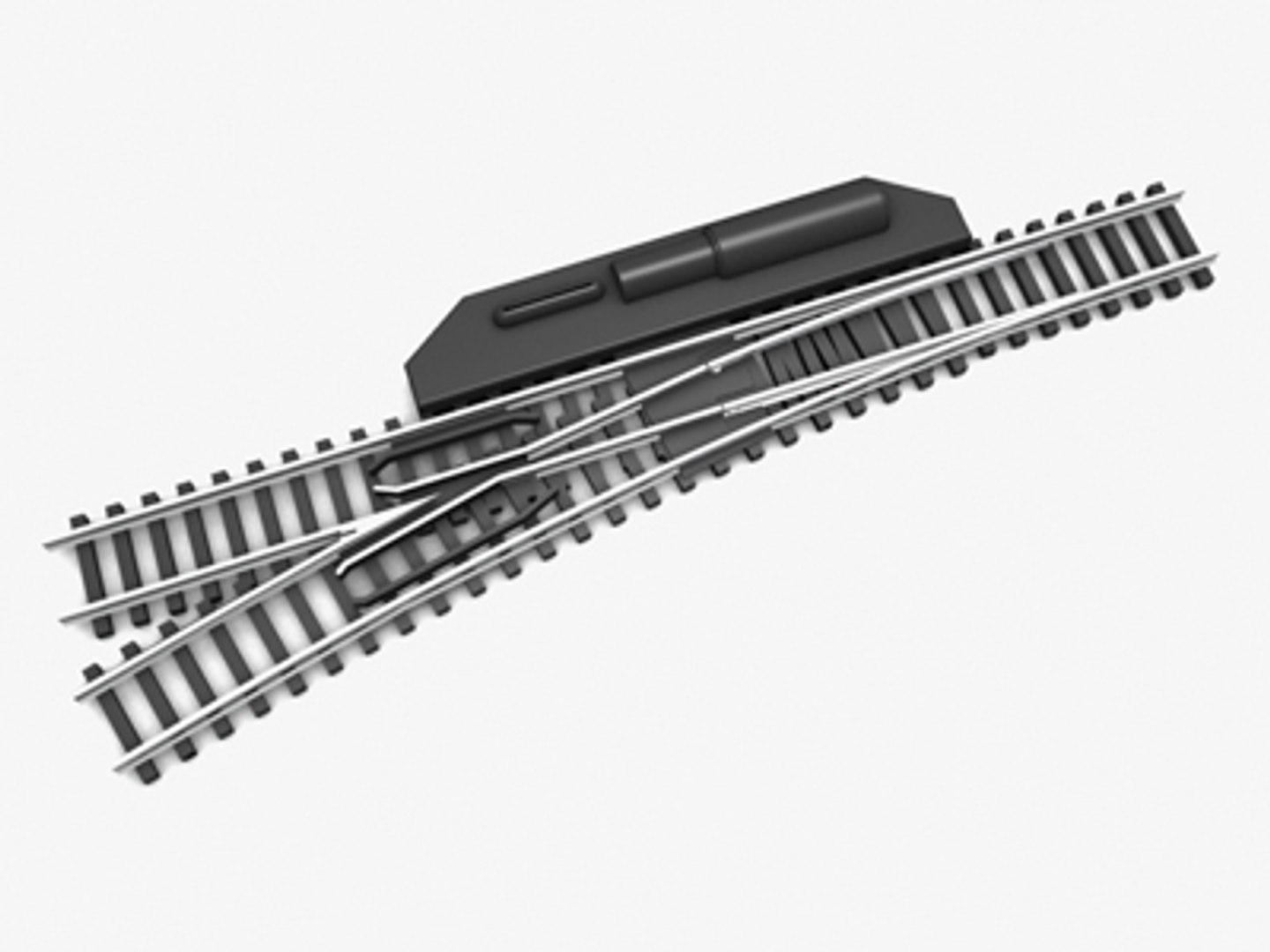 2558 Right Turn-out Railroad Track 3d 3ds