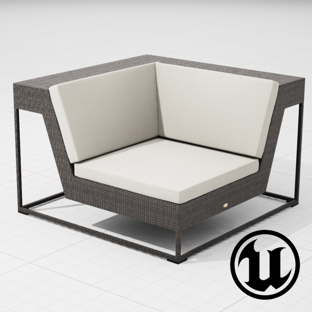 Dedon Zofa Chair Ue4 3d Model