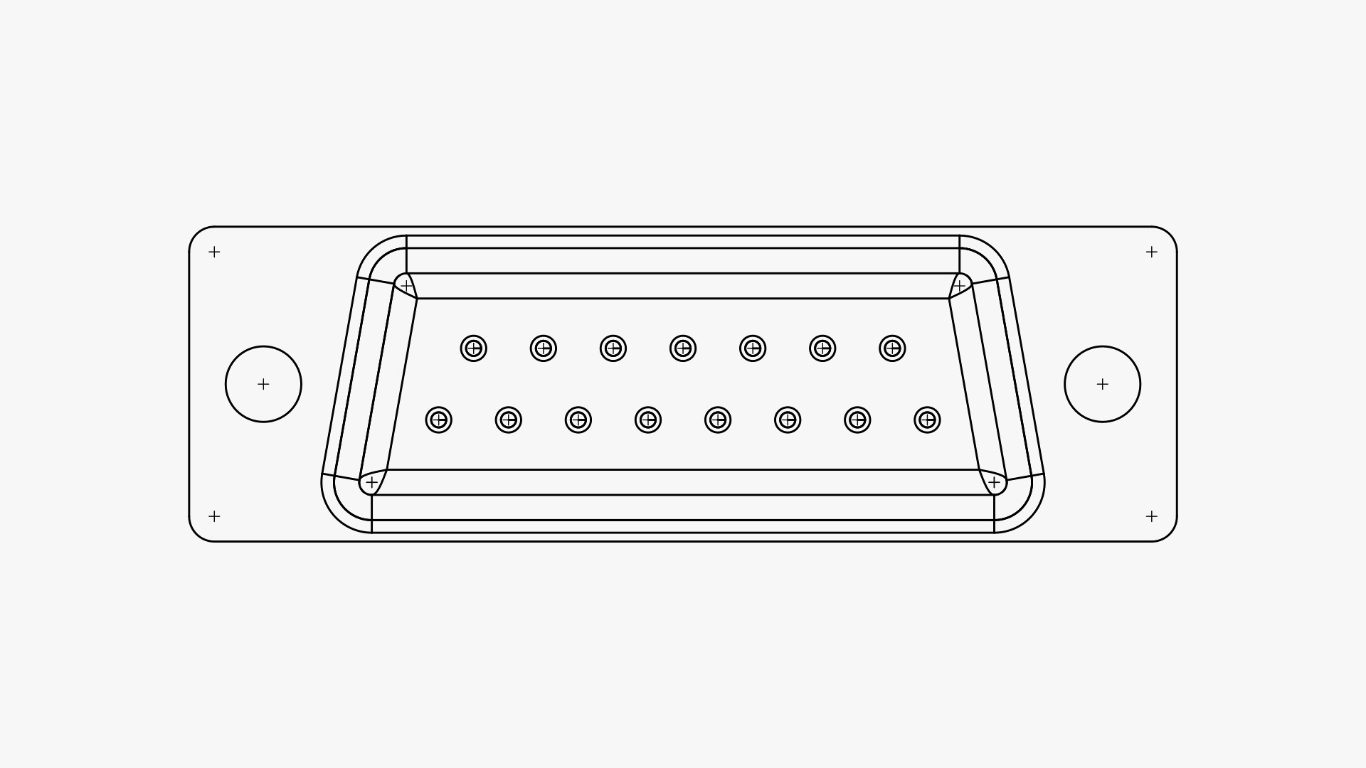 3D Model DB15 Female Connector Through Hole - TurboSquid 1986126
