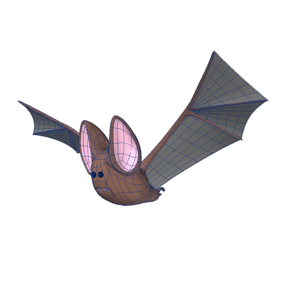 3d model cartoon bat