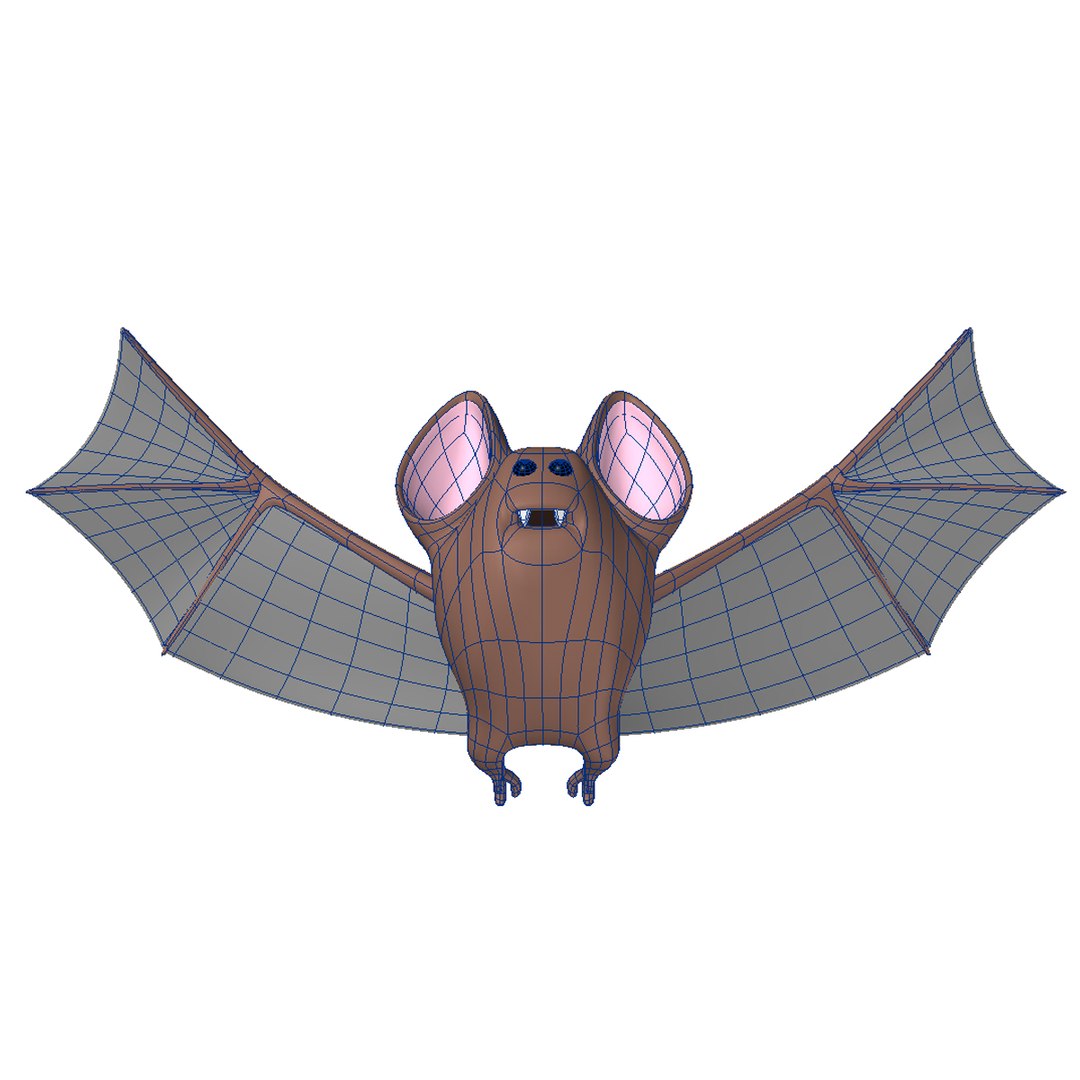 3d model cartoon bat