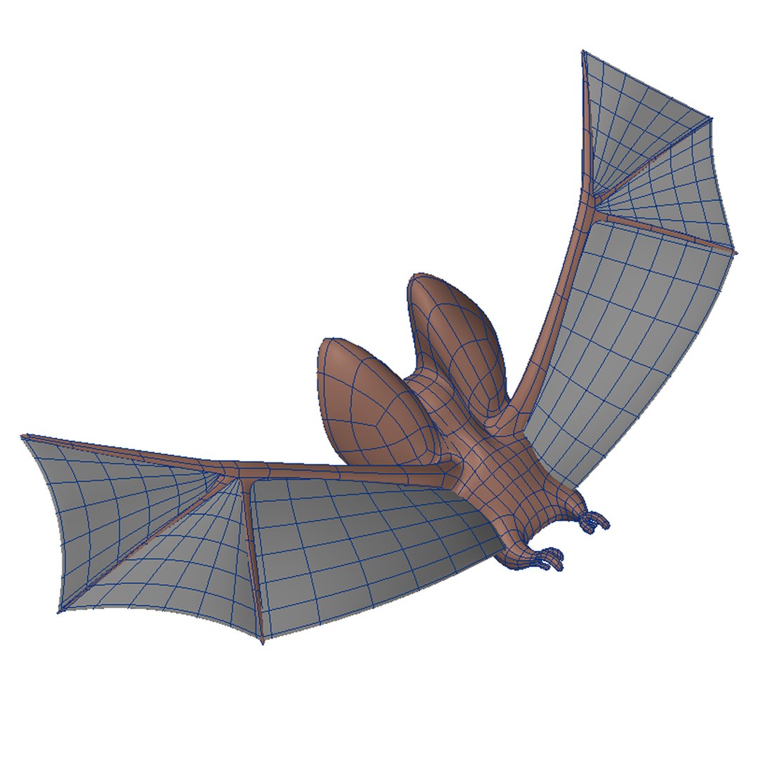 3d model cartoon bat