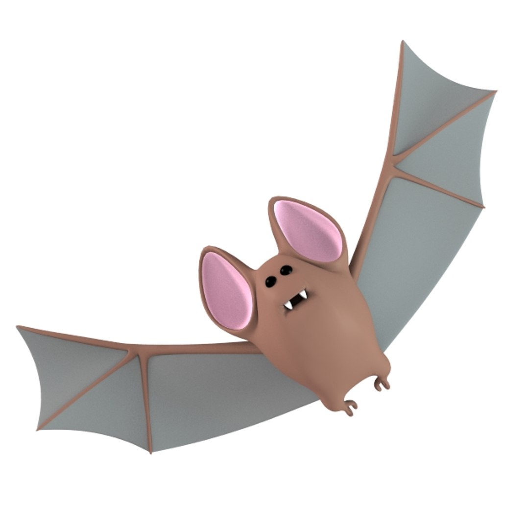 3d model cartoon bat