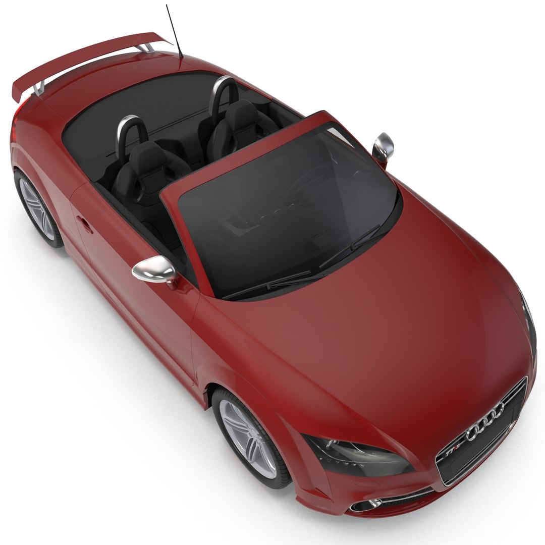 3d model audi tts convertible 2015