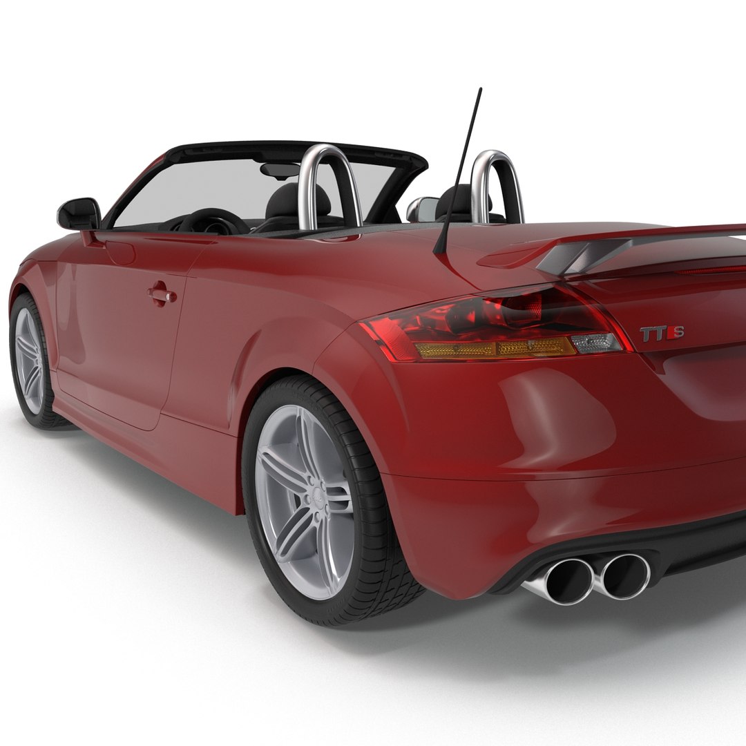 3d model audi tts convertible 2015