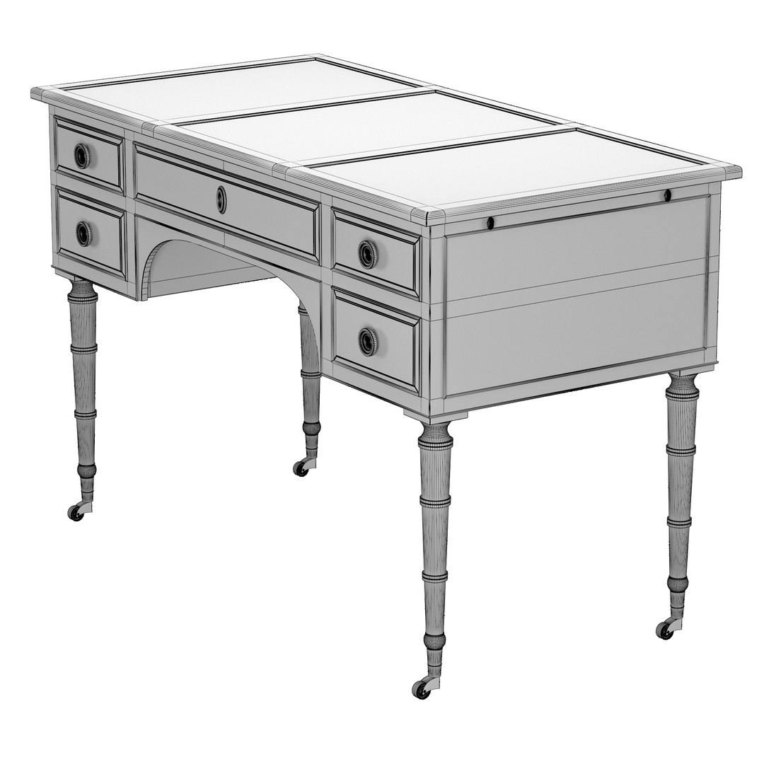 3D Maison Jansen Bureau Plat - Lawton Mull Model - TurboSquid 1965118