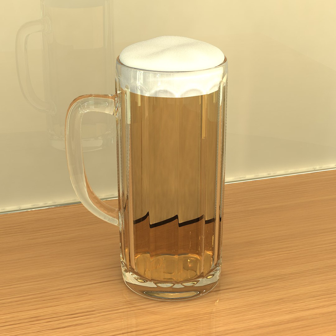 3d model beer glass
