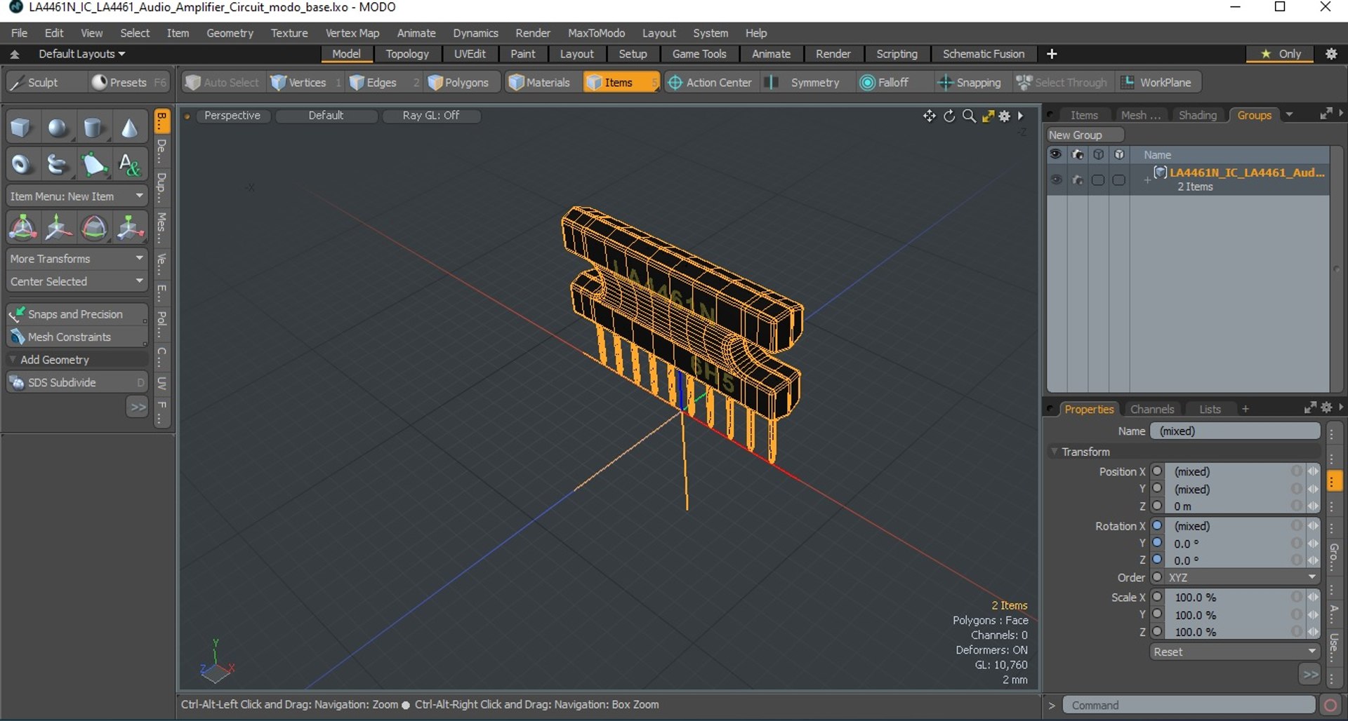 3D la4461n ic la4461 amplifier model - TurboSquid 1664971