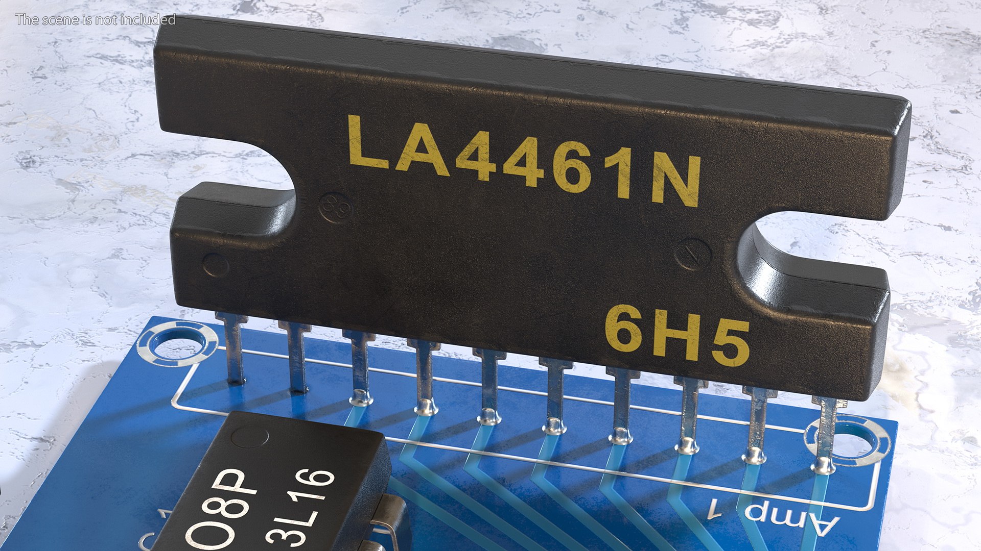 3D la4461n ic la4461 amplifier model - TurboSquid 1664971