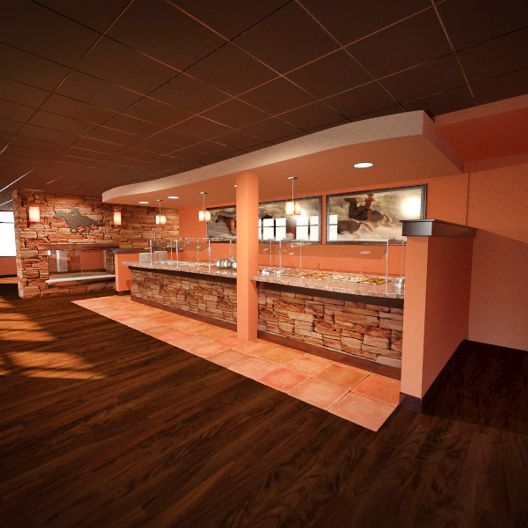 3D Model Restaurant Buffet | 1146964 | TurboSquid
