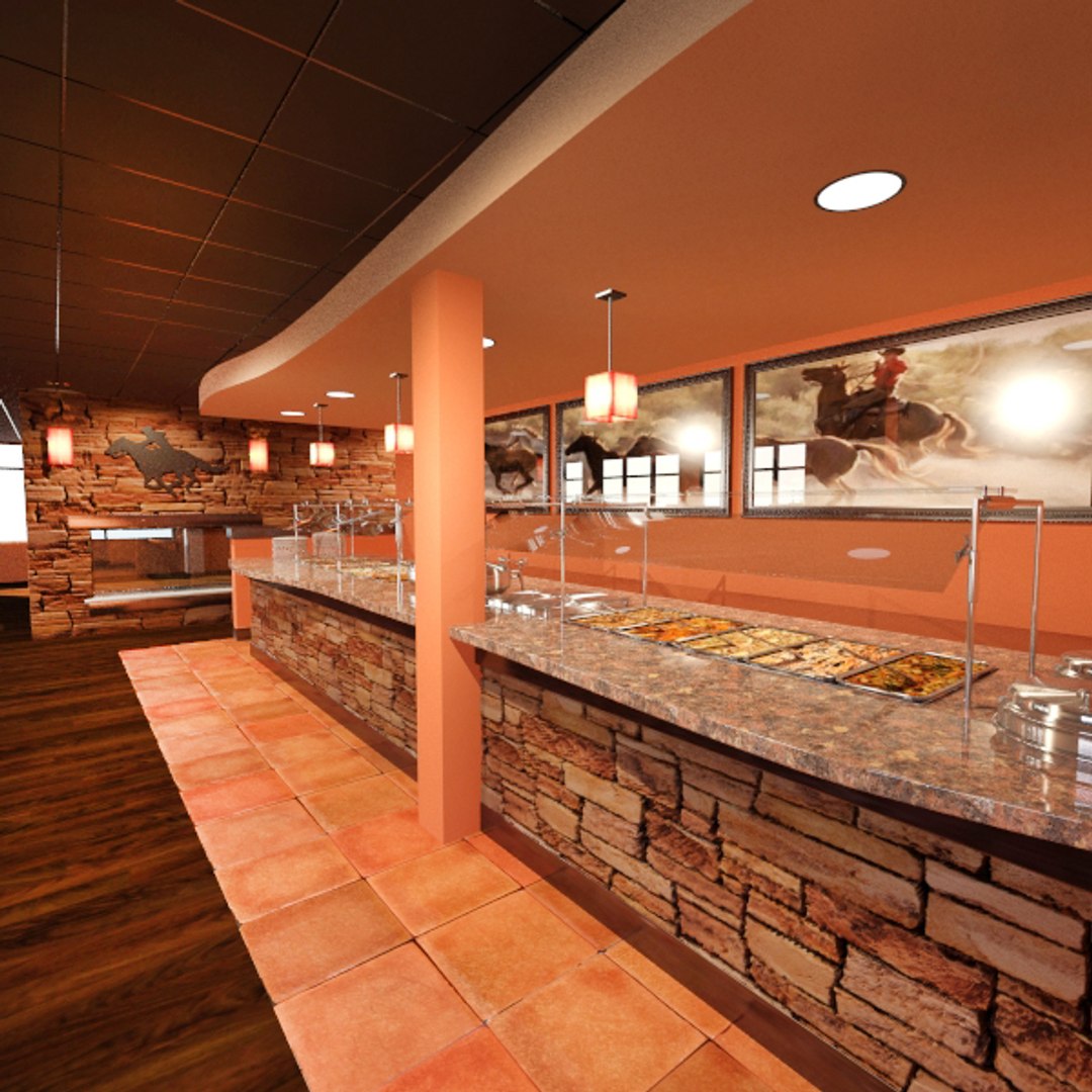 3D Model Restaurant Buffet | 1146964 | TurboSquid
