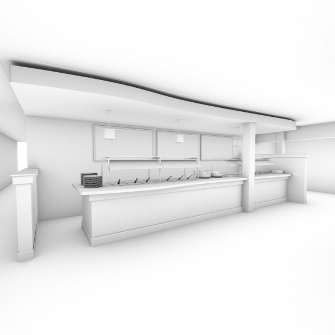 3D Model Restaurant Buffet | 1146964 | TurboSquid