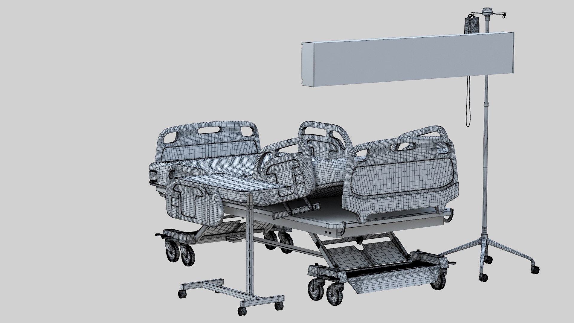 Pro Hospital Bed 3D model - TurboSquid 1941701