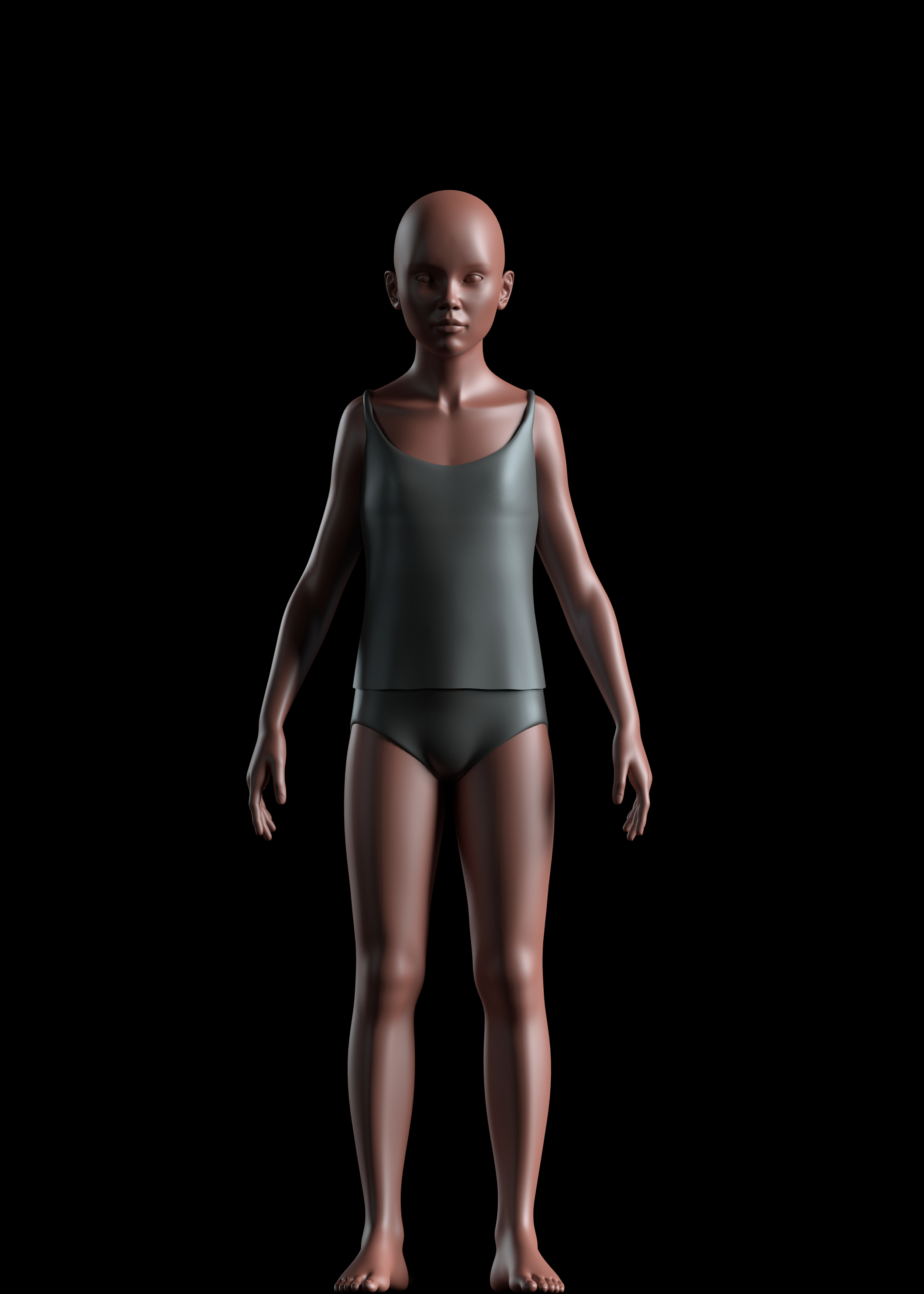 3D child basemesh realistic body model - TurboSquid 1425444