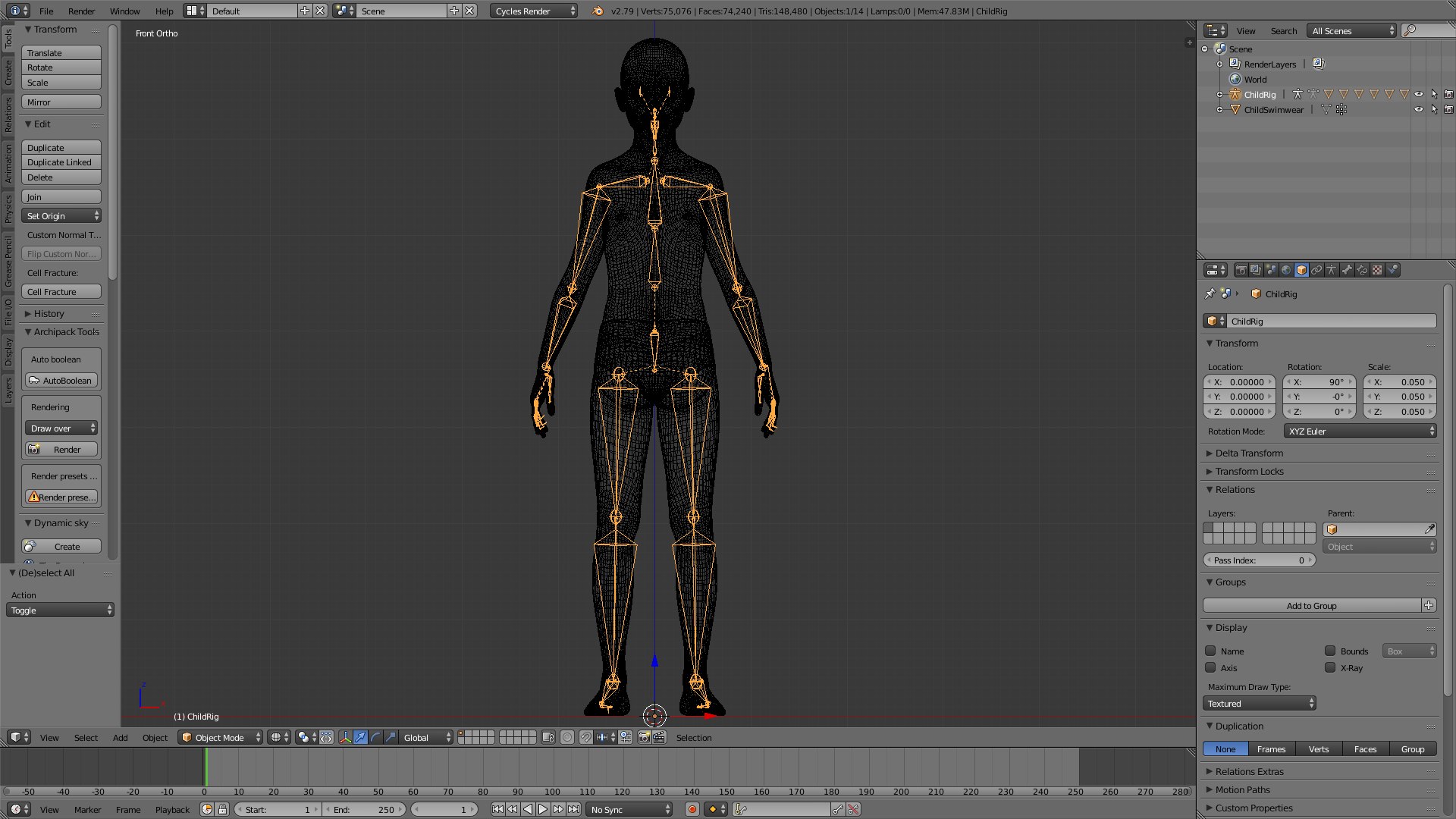 3D child basemesh realistic body model - TurboSquid 1425444