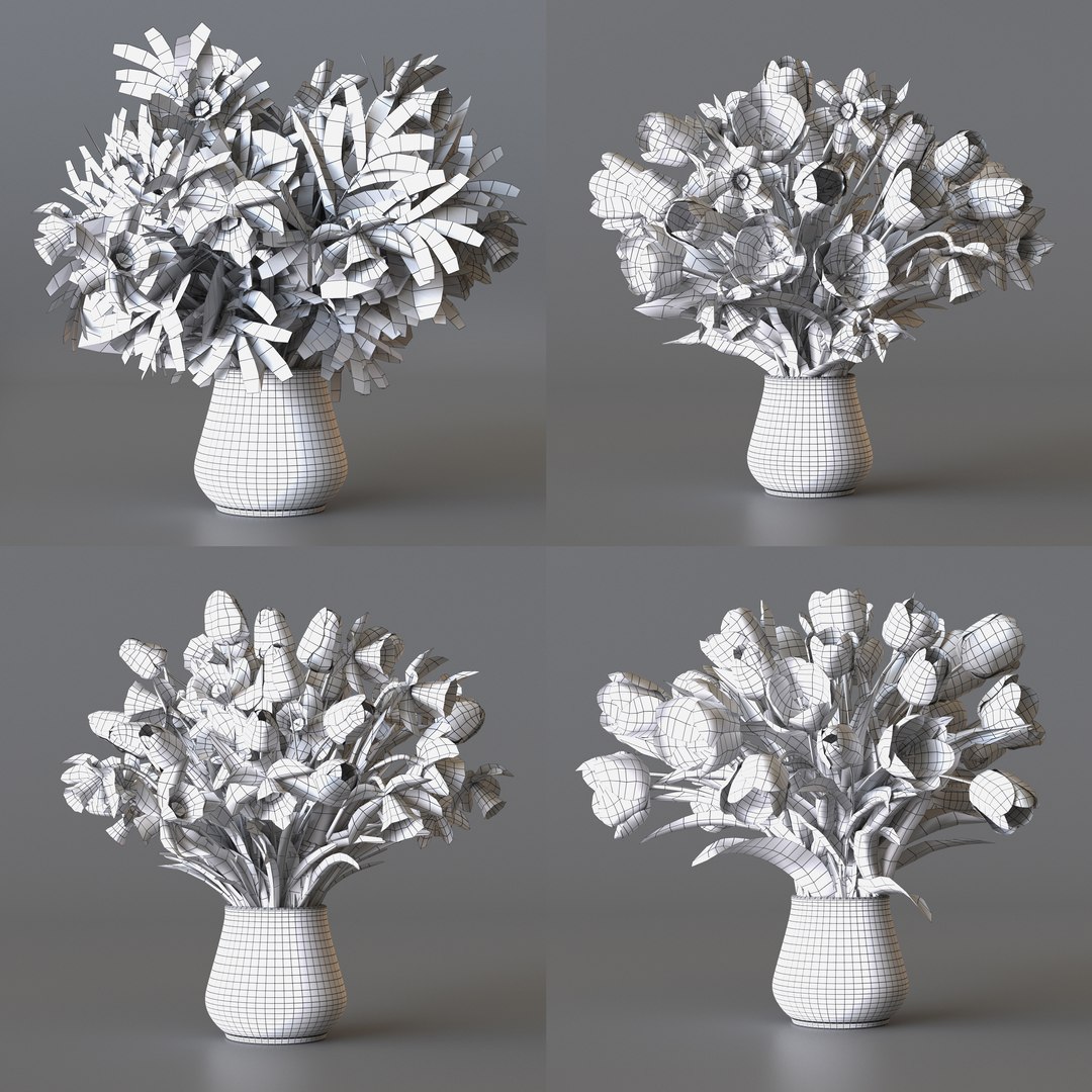 Spring Bouquets 3D - TurboSquid 2073378
