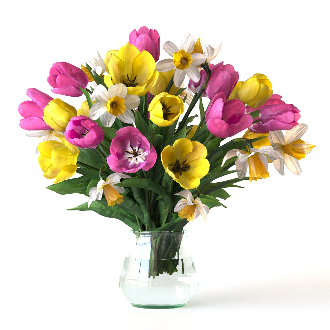 Spring Bouquets 3D - TurboSquid 2073378